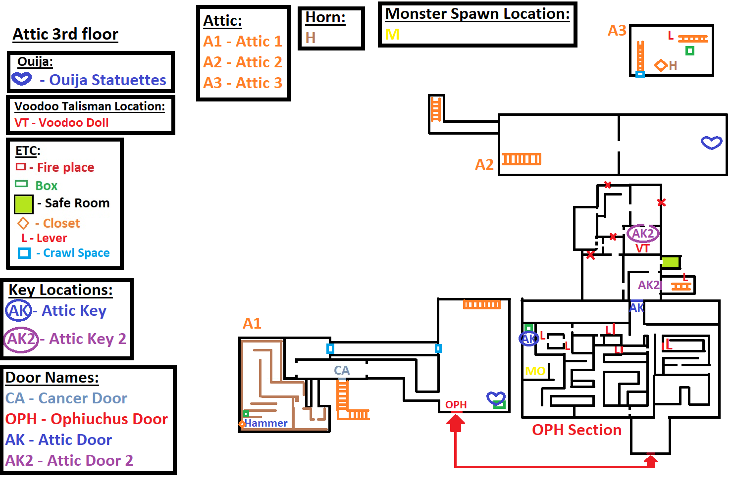 The Dark Occult - Mapa da mansão com todos os locais dos itens-chave ...